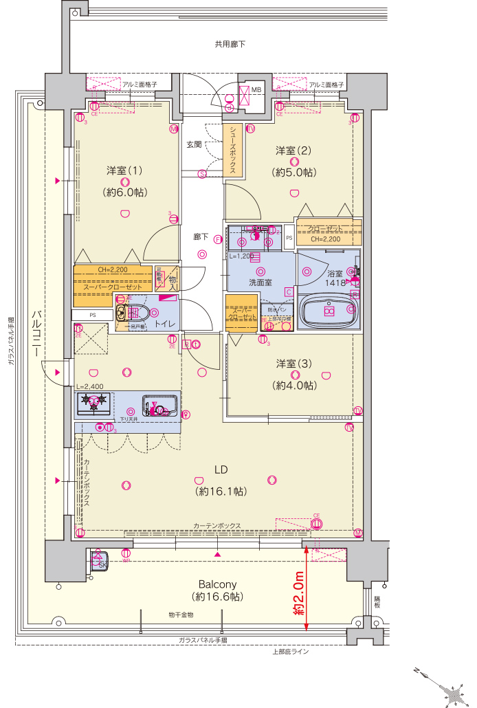 CLUB STYLE 和白駅前シーサイド | ルームプラン