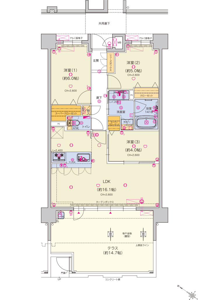 CLUB STYLE 和白駅前シーサイド | ルームプラン